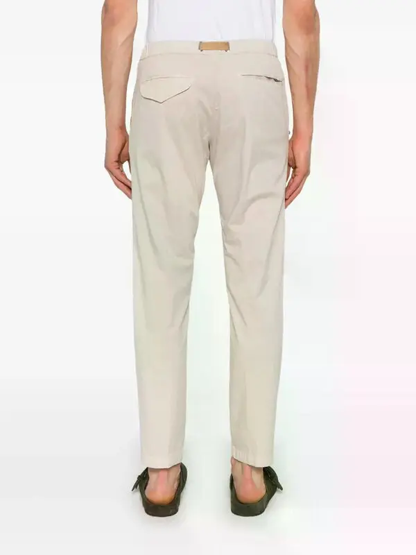 WHITE SAND Belted Chino Trousers - Neutrals