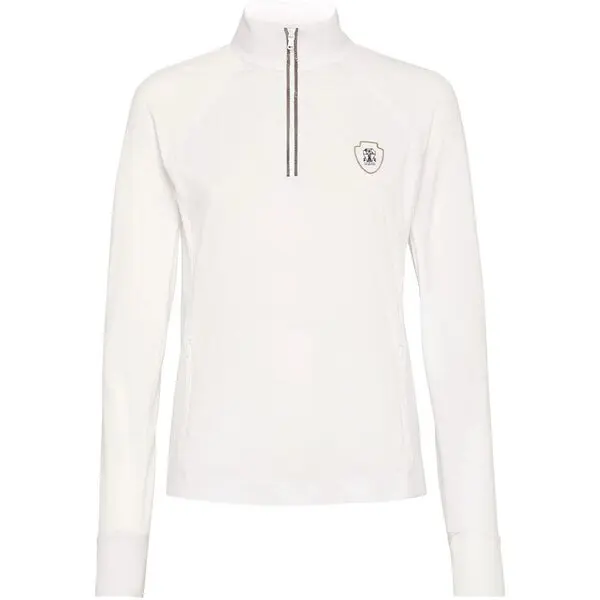 Brunello Cucinelli Half Zip Top - White