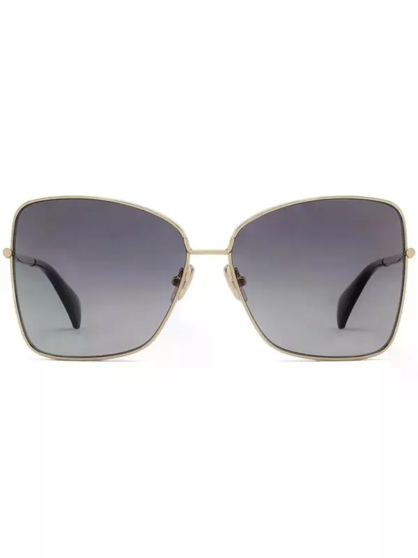 Max Mara Square-frame Sunglasses - Gold