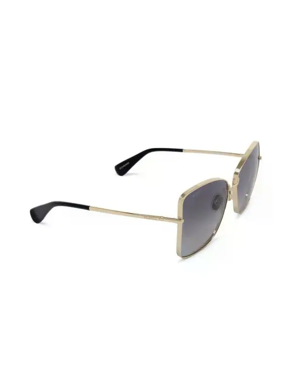 Max Mara Square-frame Sunglasses - Gold