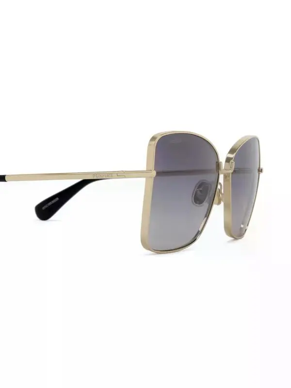 Max Mara Square-frame Sunglasses - Gold