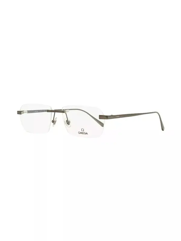 Omega Rectangle-frame Glasses