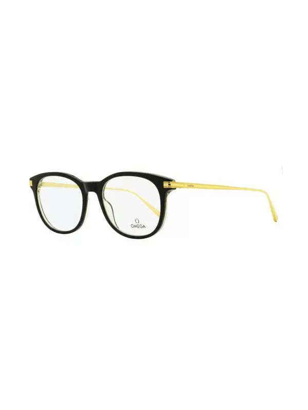 Omega Round Frame Glasses - Black