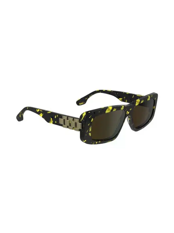 Victoria Beckham Link-embellished Sunglasses - Black