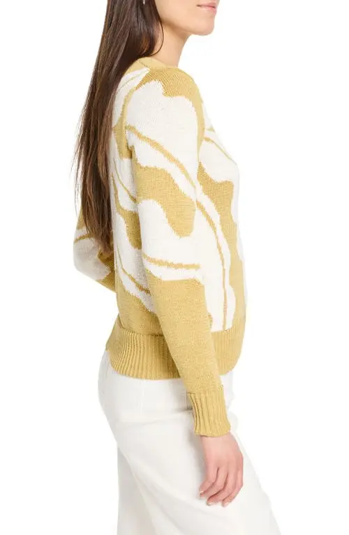 NIC+ZOE Shadow Reef Sweater - Yellow Multi
