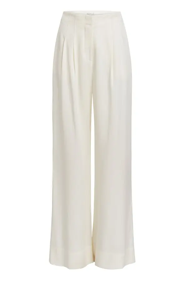 MARIE OLIVER Macbee Wide-leg Trousers - Ecru