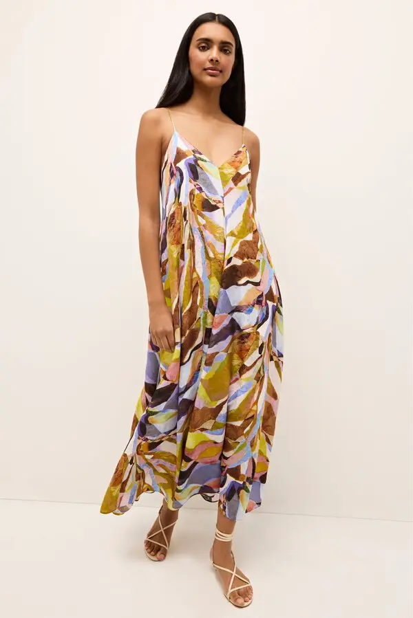 MARIE OLIVER Levine Slip Dress - Stained Glass
