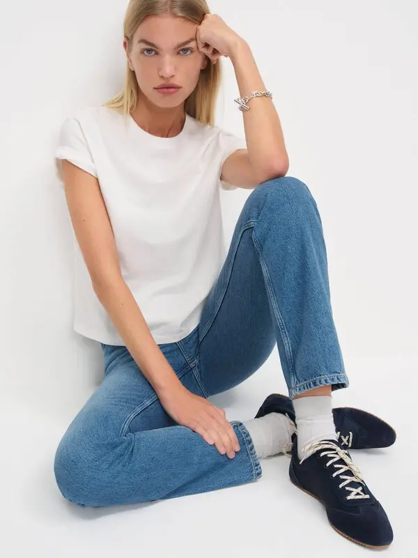 REFORMATION Terra Sporty Mesh Sneakers - Blue
