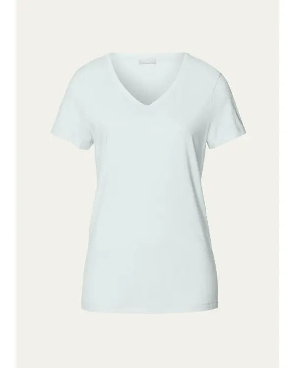 Hanro V-neck Cotton T-shirt