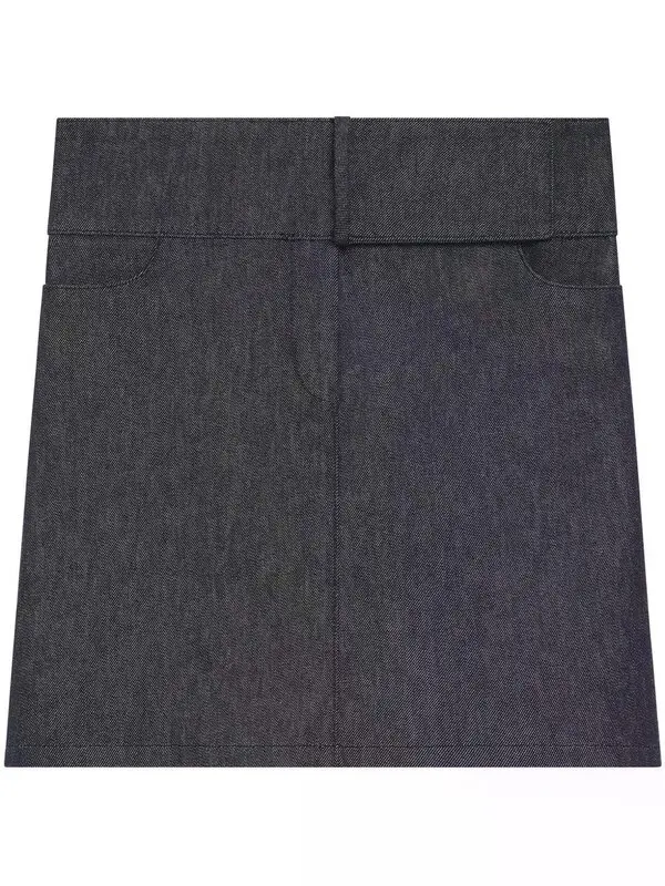 COURREGES Belted Mini Skirt - Grey
