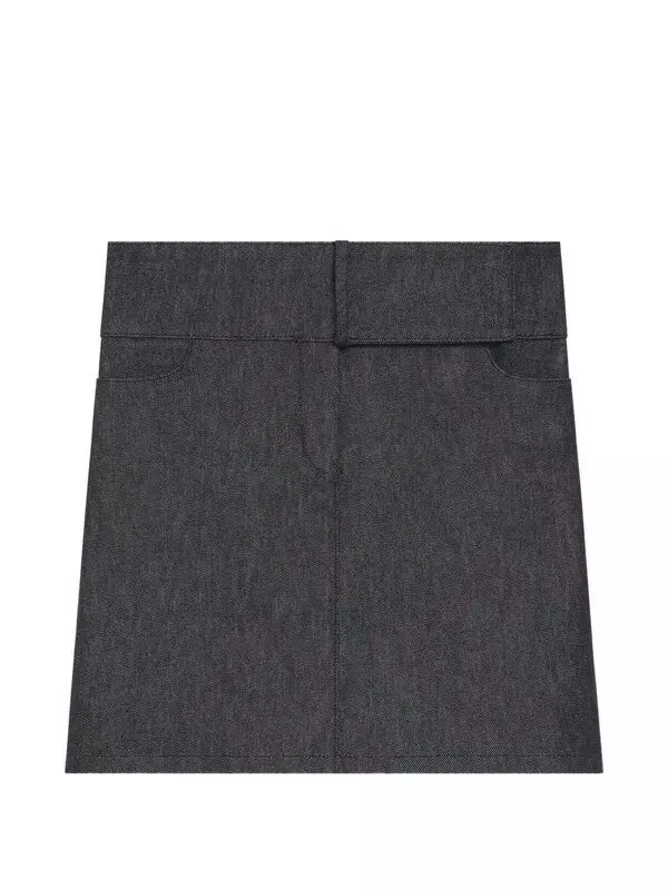 COURREGES Belted Mini Skirt - Grey