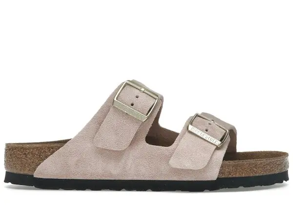 BIRKENSTOCK Arizona Suede Sandals - Light Rose