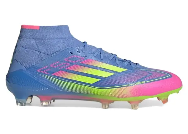 Adidas F50 Elite Midcut Fg Celestial Victory Pack - Blue Fusion/lucid Lemon/lucid Pink