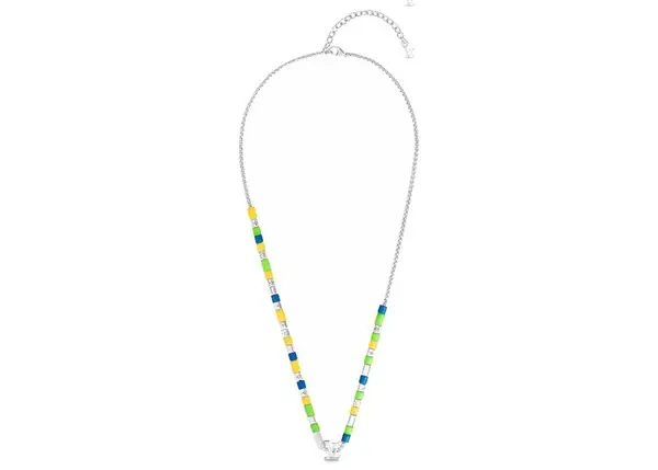 LOUIS VUITTON Sunrise Necklace - Silver/green