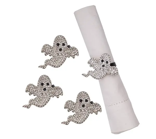 VALERIE PARR HILL Spooky Ghost Napkin Ring S/4 Valerie - One-color