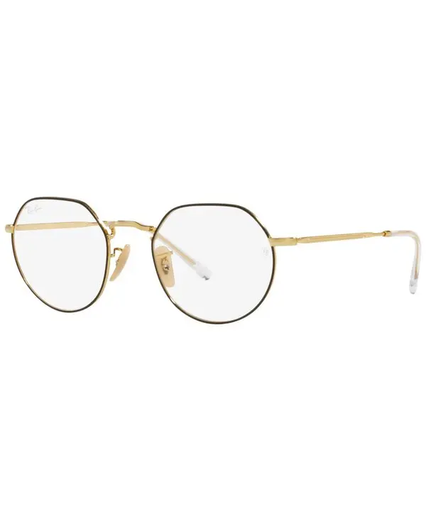 Ray-ban Jack Irregular Eyeglasses - Black On Arista