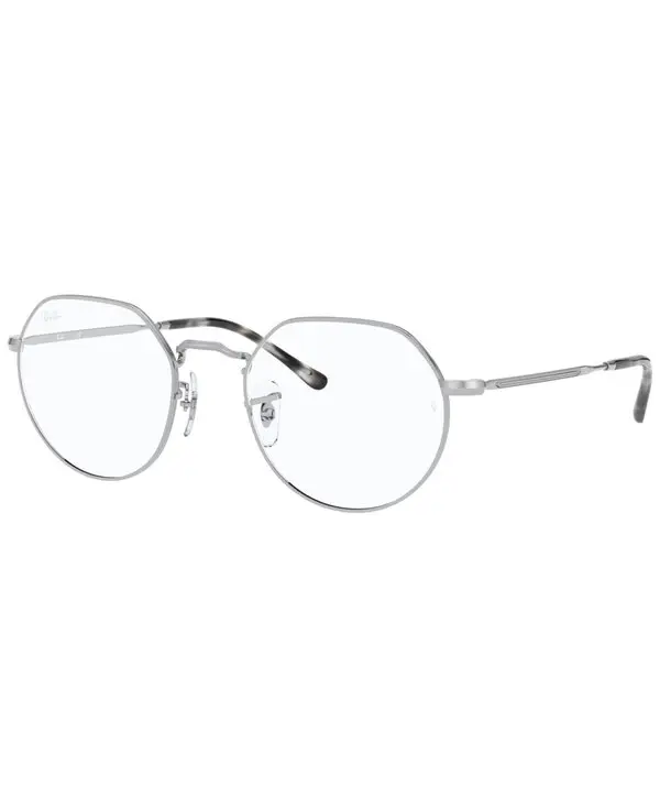 Ray-ban Jack Irregular Eyeglasses - Silver-tone