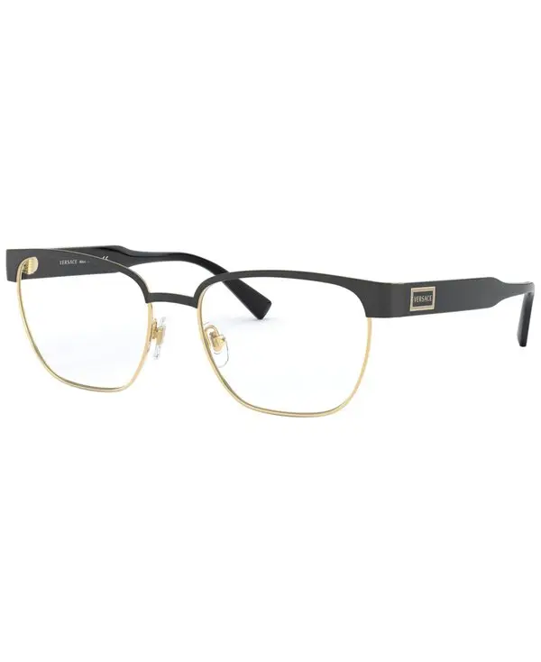 Versace Pillow Eyeglasses - Black Gold-tone