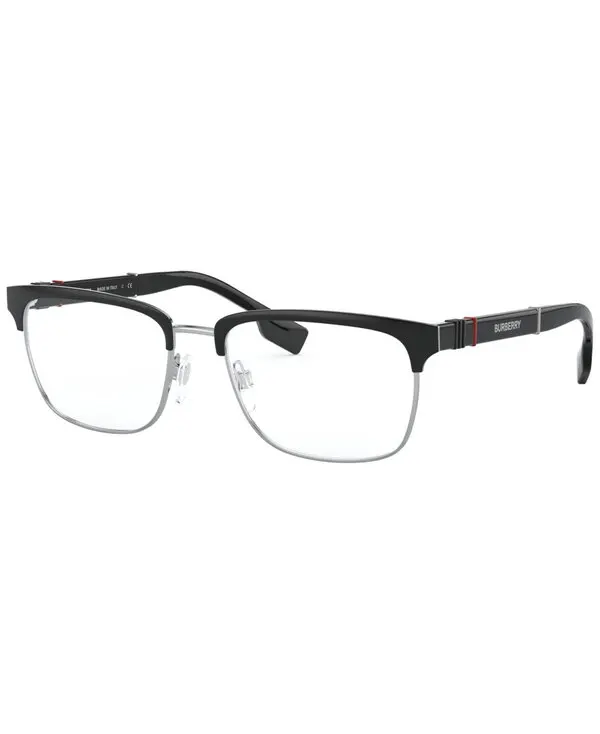 Burberry Rectangle Metal Eyeglasses - Black