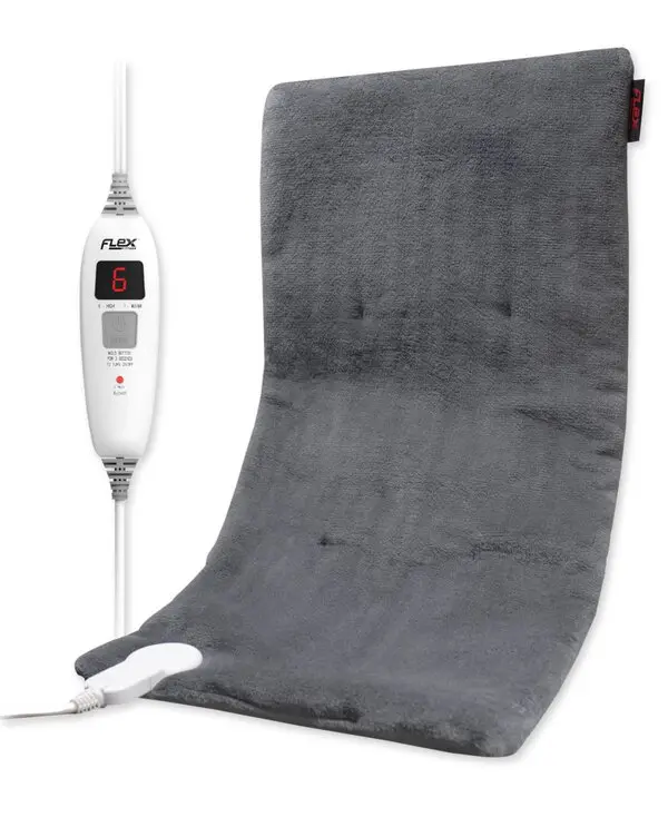 TZUMI Flex Fitness Recovery Heat Electric Heating Pad - Gray