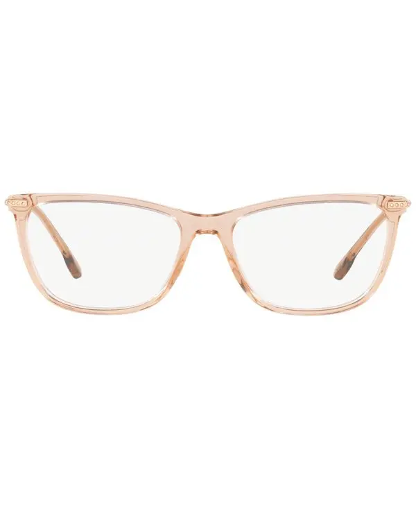 Versace Pillow Eyeglasses With Strass Embellishments