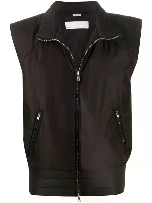 Random Identities Padded Sleeveless Jacket