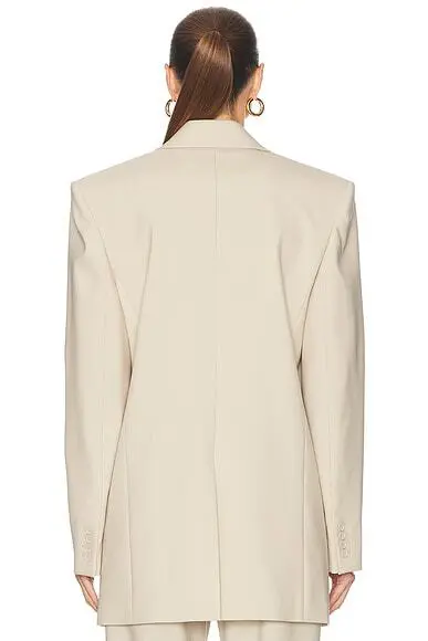 Saint Laurent Tailored Blazer - Beige