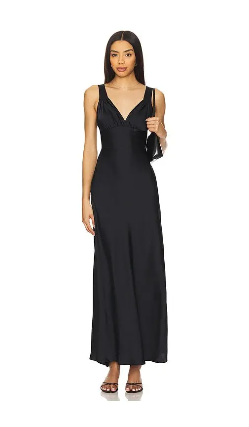 Buy WeWoreWhat Ruched Cup Slip Maxi Dress - Black At 29% Off | Editorialist