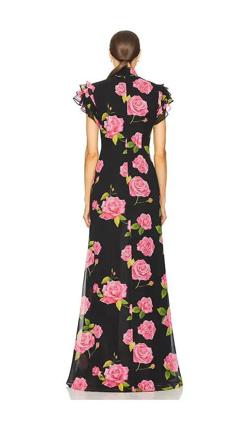 SAU LEE Sylvie Floral Maxi Dress