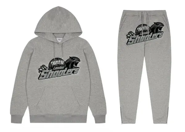 Trapstar Shooters Tracksuit - Grey Monochrome Edition