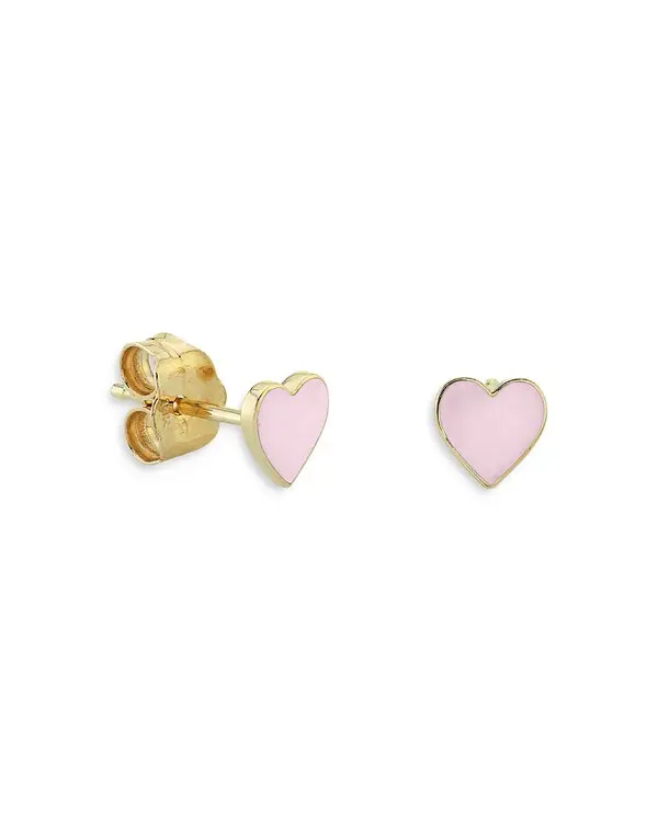 SYDNEY EVAN 14k Yellow Heart Stud Earrings - Gold