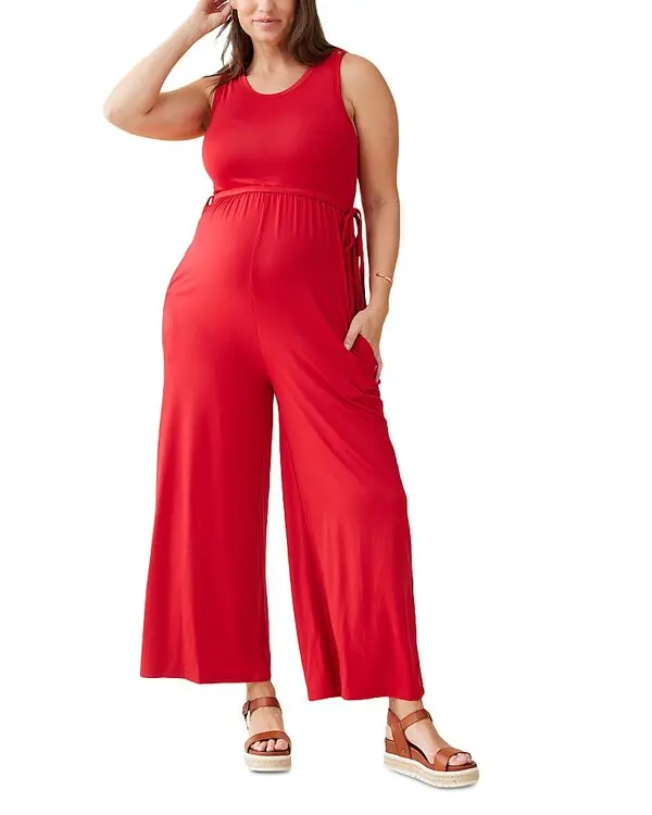 INGRID & ISABEL Nursing Jumpsuit - Red