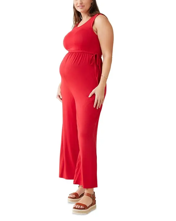 INGRID & ISABEL Nursing Jumpsuit - Red