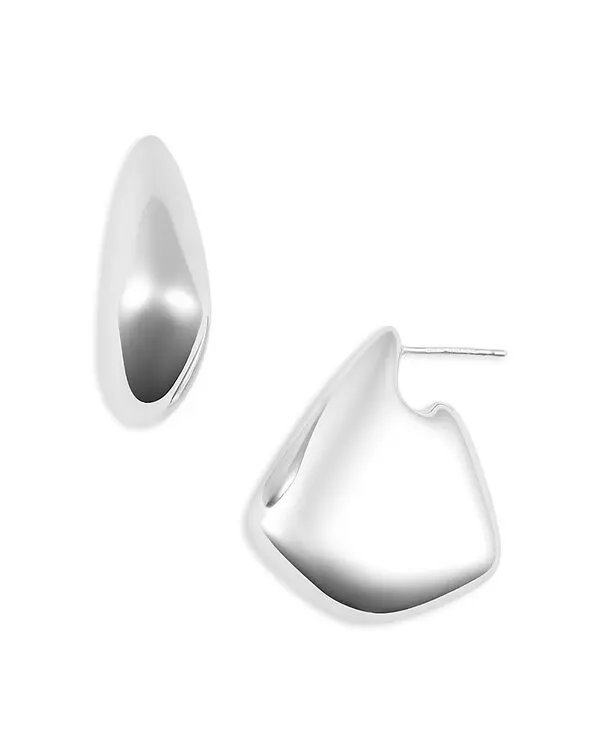 Bottega Veneta Fin Earrings - Argento