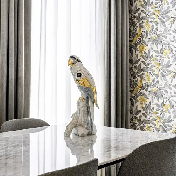 LLADRO Macaw Bird Cyborg Sculpture