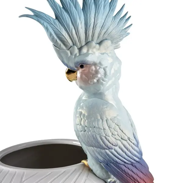 LLADRO Cockatoo Vase - Multi