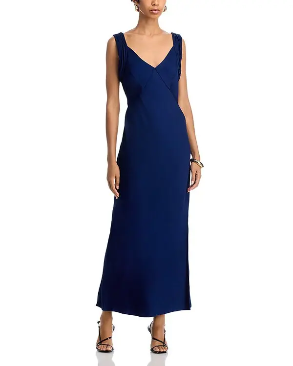 French Connection Ennis Satin Dress - Royal Blue