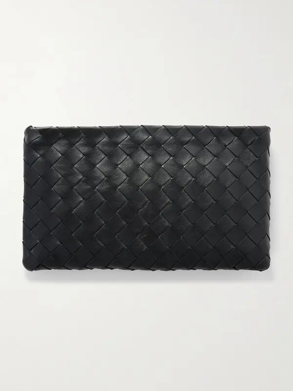 Bottega Veneta Medium Intrecciato Leather Pouch