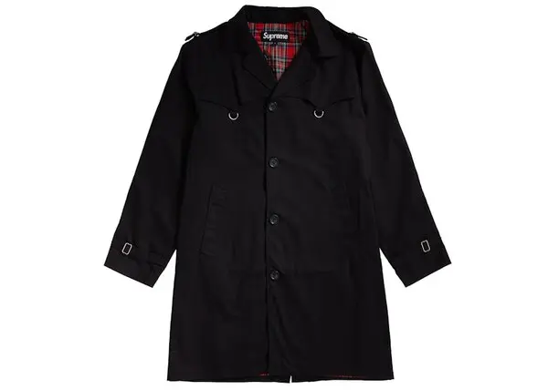 Supreme Dring Trench Coat - Black