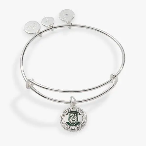 ALEX AND ANI Harry Potter™ Slytherin House Charm Bangle Bracelet - Silver