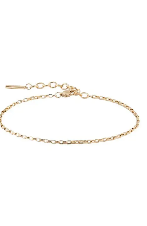 ALEX AND ANI Everyday Box Link Chain Bracelet - Gold