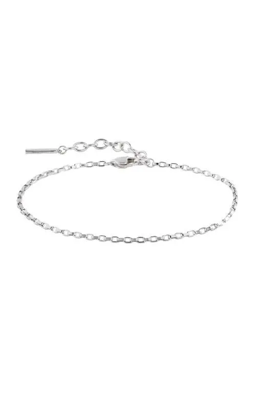 ALEX AND ANI Everyday Box Link Chain Bracelet - Silver