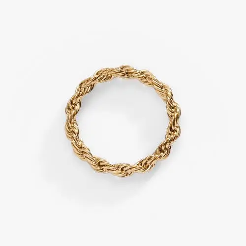ALEX AND ANI French Rope Chain Ring - Gold