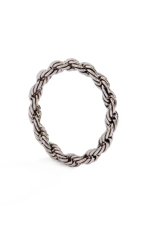 ALEX AND ANI French Rope Chain Ring - Silver
