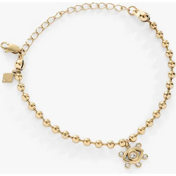 ALEX AND ANI Evil Eye Ball Chain Bracelet - Gold