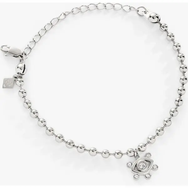 ALEX AND ANI Evil Eye Ball Chain Bracelet - Silver