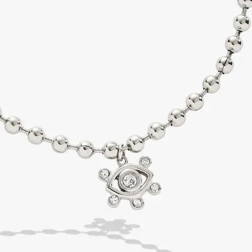 ALEX AND ANI Evil Eye Ball Chain Bracelet - Silver