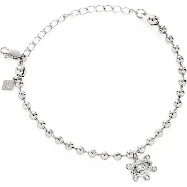 ALEX AND ANI Evil Eye Ball Chain Bracelet - Silver