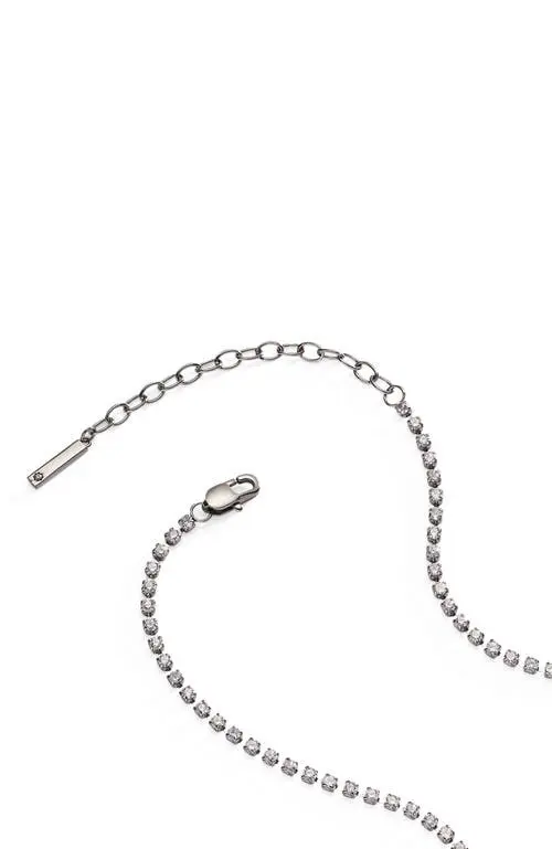 ALEX AND ANI Babe Tennis Chain Necklace - Silver