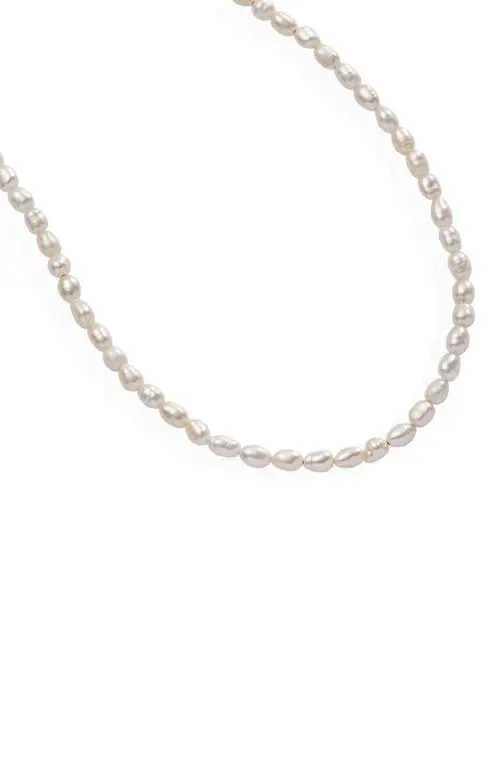 ALEX AND ANI Freshwater Pendant Necklace - Pearl